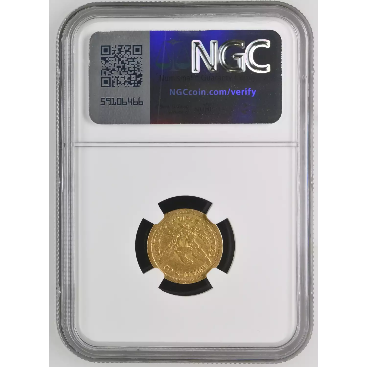1843-D $2.50 Gold Liberty Head Quarter Eagle NGC VF Details - Hyatt Coins