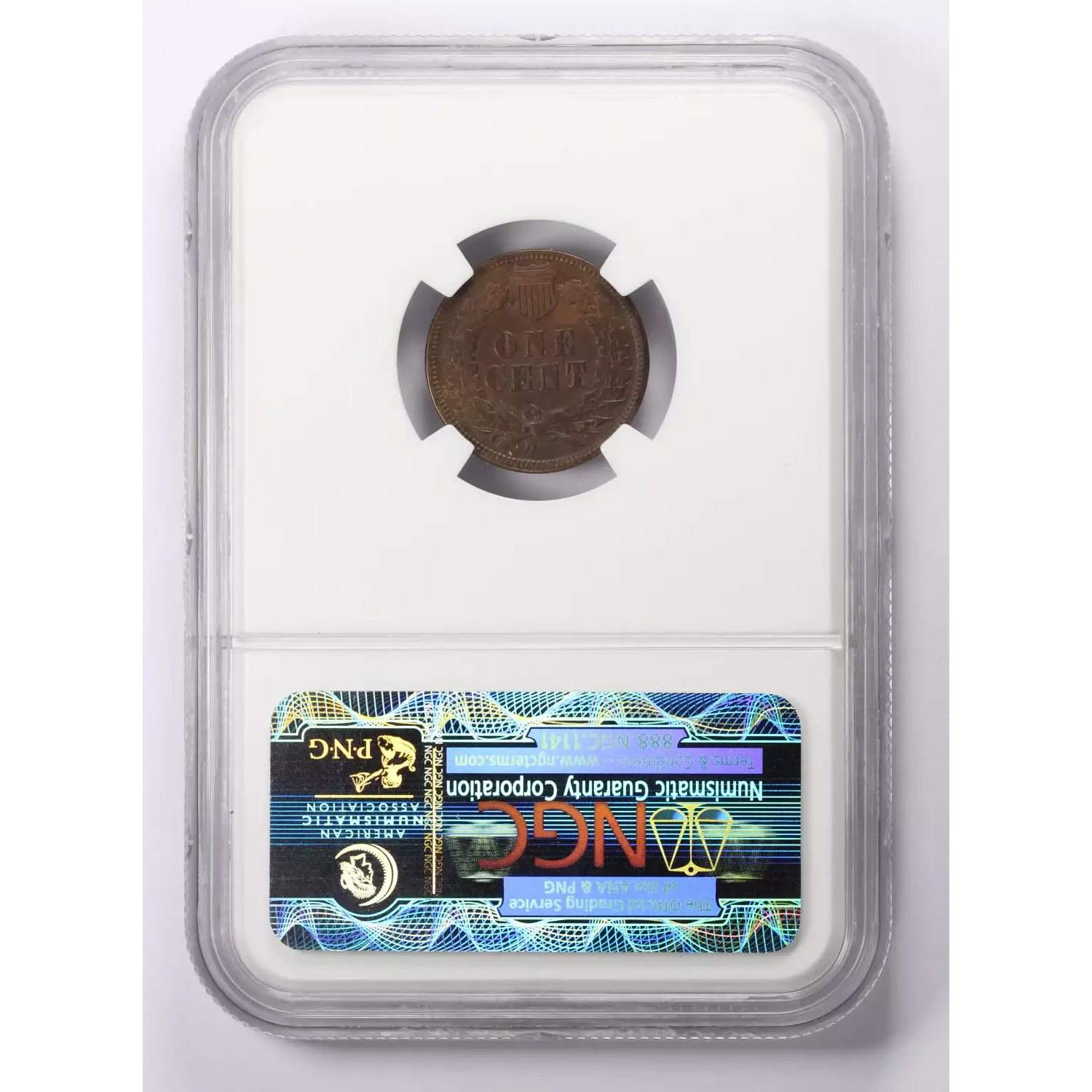 1872 Small Cents Indian Head NGC XF-40 BN - Hyatt Coins