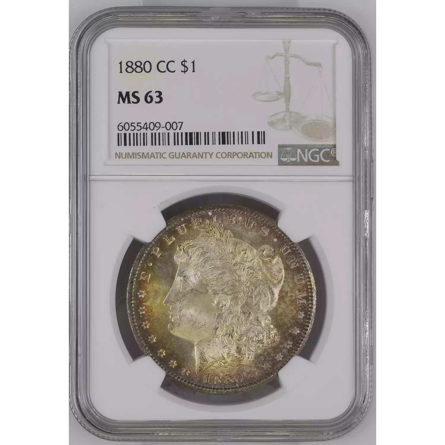 1880-CC Morgan Silver Dollar NGC MS-63 - Hyatt Coins