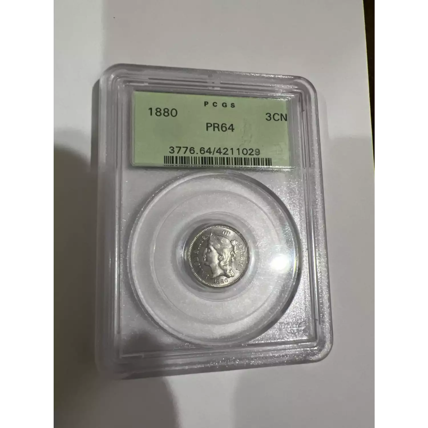 1880 Nickel Three Cent Pieces PCGS PR-64 - Hyatt Coins