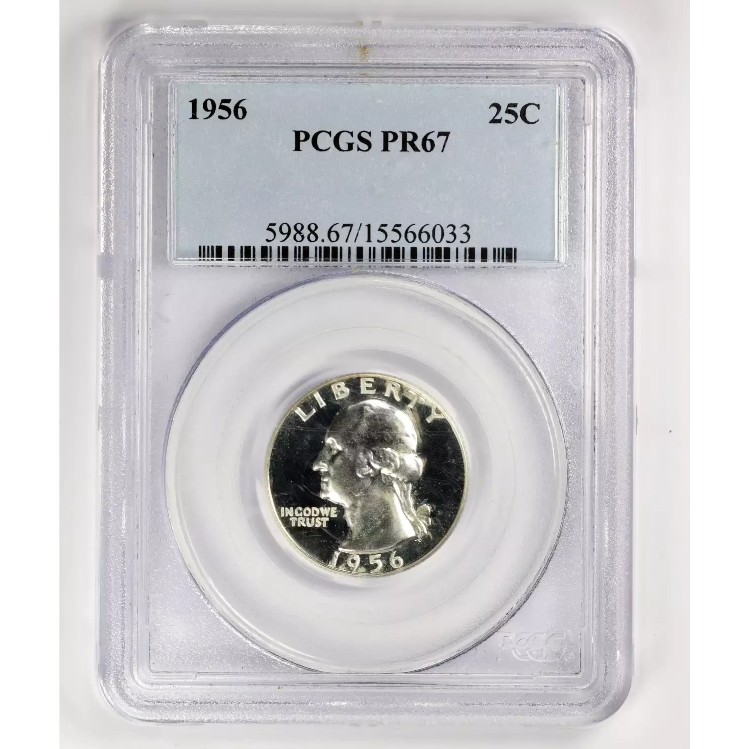 1956 Quarter Dollars Silver Coinage PCGS PR-67 - Hyatt Coins