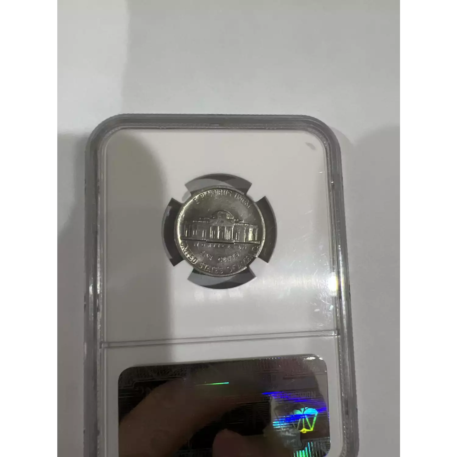 1984 Nickel Jefferson NGC MS-62 6FS OBVERSE BROCKAGE - Hyatt Coins