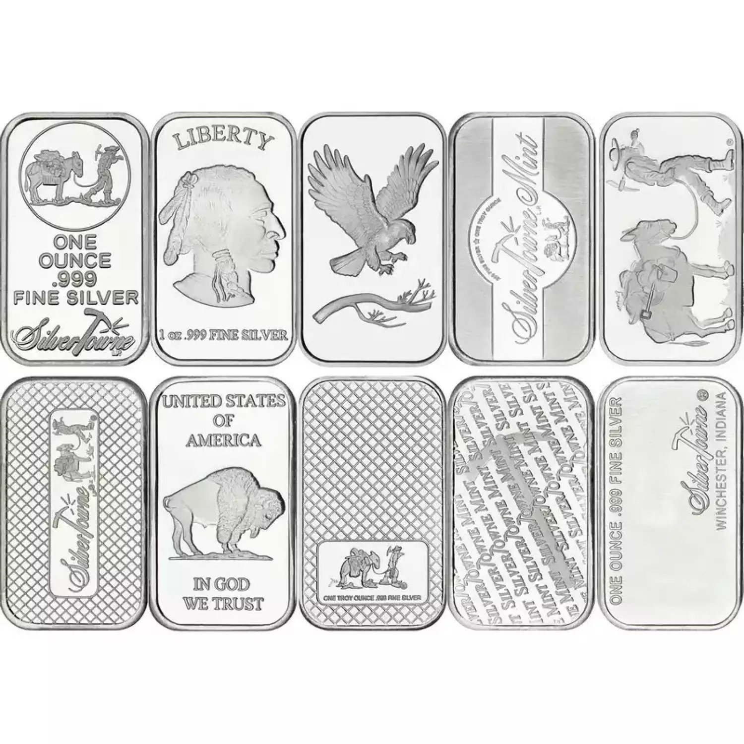 1 oz SilverTowne Silver Bar | ABC Coin & Bullion - Hyatt Coins