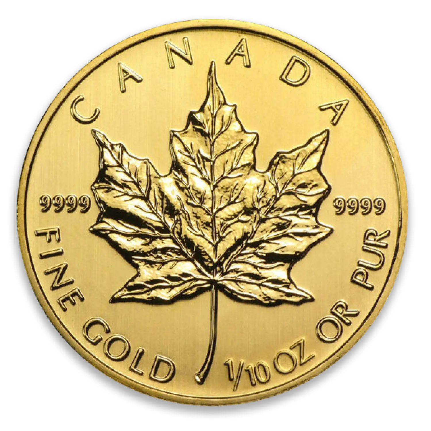 Canadian Maple Leaf Gold Coin | 1/10 oz Gold Coin - Hyatt Coins